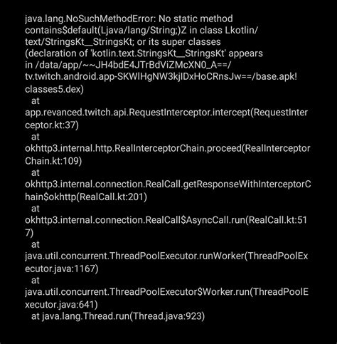 bug twitch crashes after patching · issue 229 · revanced revanced