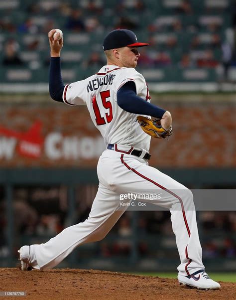 Sean Newcomb Of The Atlanta Braves Pitches In The Fifth Inning