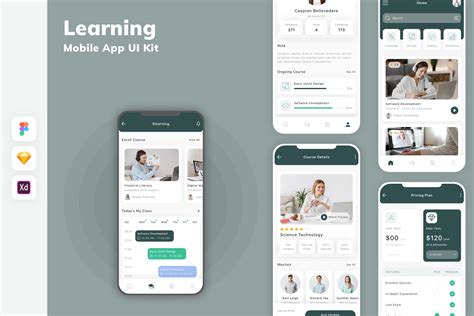 Learning Mobile App Ui Kit An Ui Kit Template By Uicube