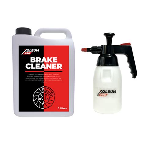 Xoleum Pro Brake Cleaner 5 Litre And Heavy Duty Solvents Pump Sprayer 1l