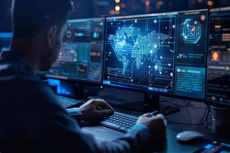 Premium Photo Network Security Engineer Configuring Intrusion Detection And Prevention Systems