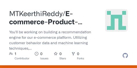 Github Mtkeerthireddye Commerce Product Recommendation System You