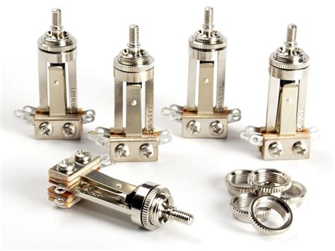 Switchcraft 3 Way Toggle Switch Long Straight 5 Pack Toneshapers