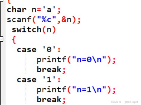 C语言中switch函数case不能是字符串switch 字符串 Csdn博客