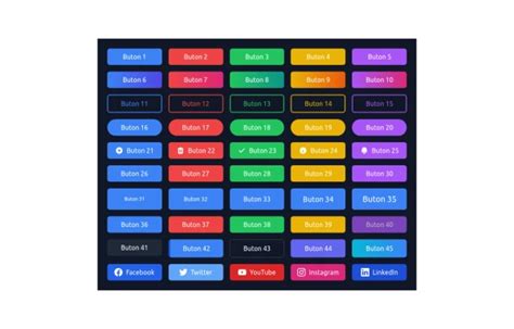 Lots Of Button Examples Tailwind Css Example