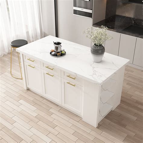 Elegant White Kitchen Island Cabinet Timeless Style And Function