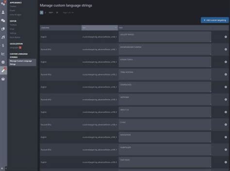 Custom Language Strings Applications And Plugins Webflake