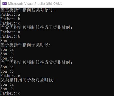 c 中父类子类对象指针相互转换成员函数调用方式 豪崽 ZH 博客园