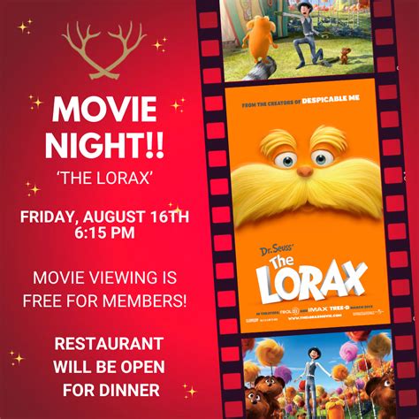 Movie Night The Lorax Calvert Crossing Golf Club