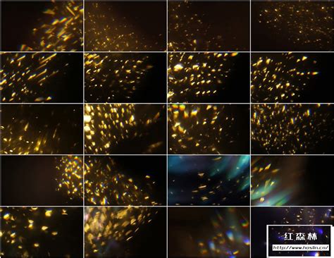 【图片素材】41张水晶透镜光线折射炫彩光斑照片叠加合成素材 Crystal Light Effect Overlays 红森林