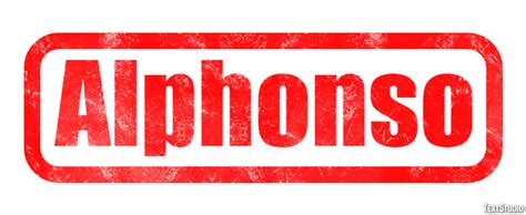 Alphonso Text Effect And Logo Design Name