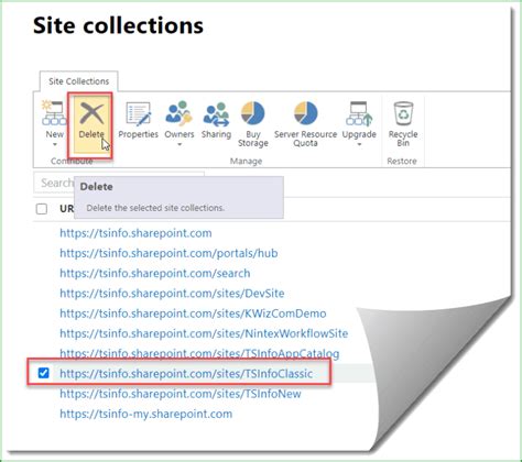 delete sharepoint site powershell spguides
