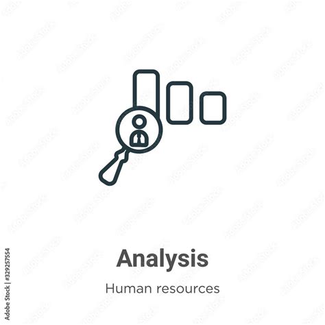 Analysis Outline Vector Icon Thin Line Black Analysis Icon Flat Vector Simple Element
