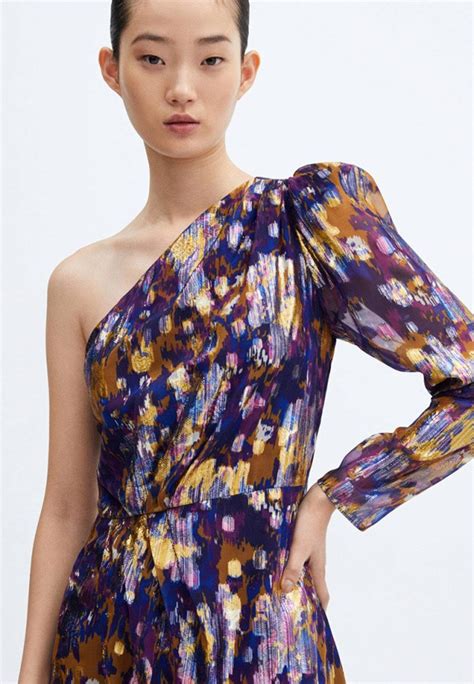 Платье Mango SHOWY, цвет: фиолетовый, RTLADD044501 — купить в интернет ...