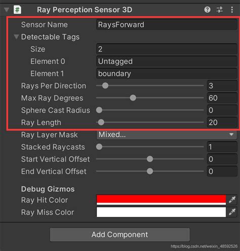 Unity Learn—— Mlagenthummingbirds中文教程 自译（四——ray Perception Sensor） Csdn博客