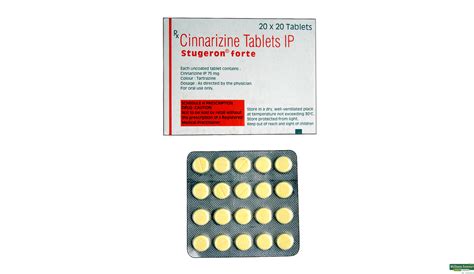 Buy Stugeron Forte 20 Tablets Online At Best Prices Wellness Forever