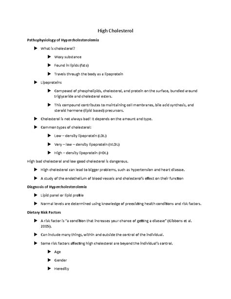 High Cholesterol High Cholesterol Pathophysiology Of Hypercholesterolemia What Is Cholesterol