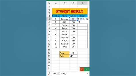 how to use if formula in excel result kese nikale short viral