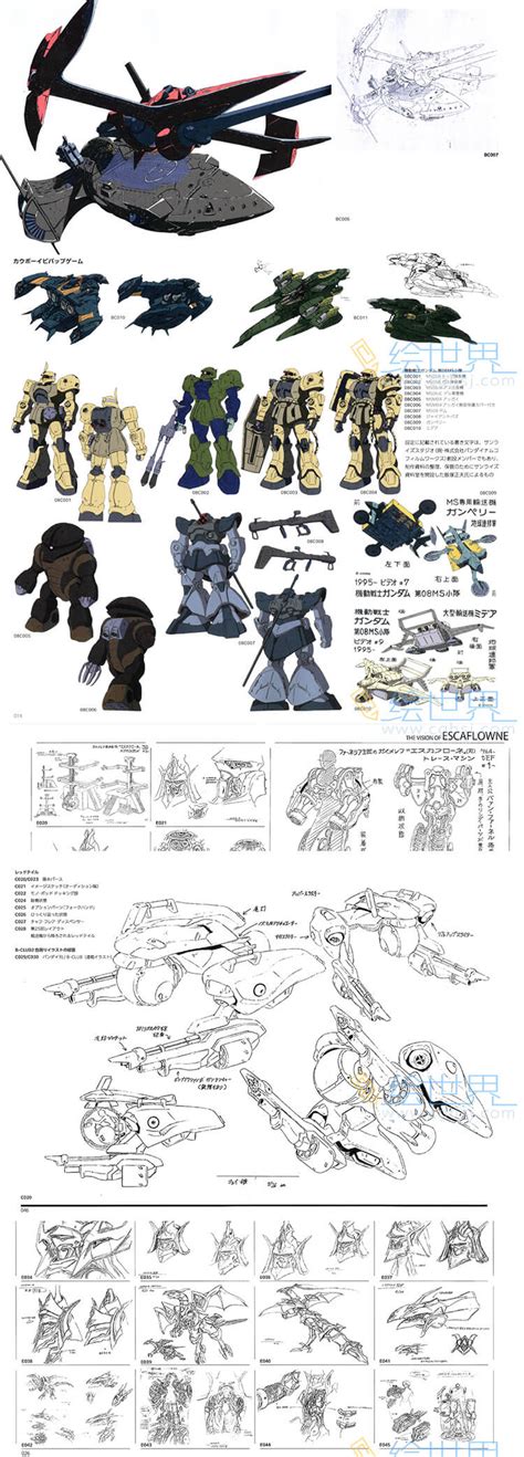 会员 插画集 山根公利 Production Art Works Sunrise绘世界