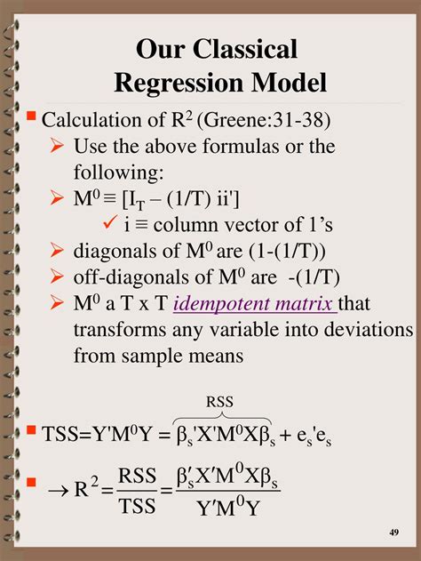 Ppt An Overview Of The Classical Regression Model Powerpoint