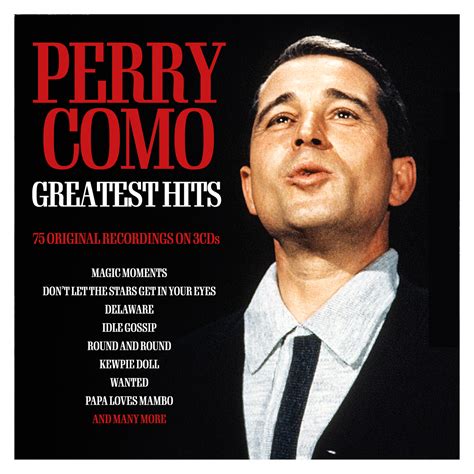 Perry Como Greatest Hits 3cd Set Not Now Music