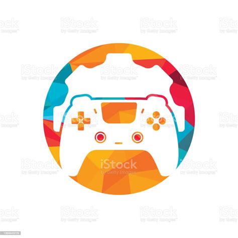비디오 게임 수리 벡터 로고 디자인 템플릿 기어 아이콘 벡터 디자인게임패드 Brand Name Video Game에 대한 스톡 벡터 아트 및 기타 이미지 Brand