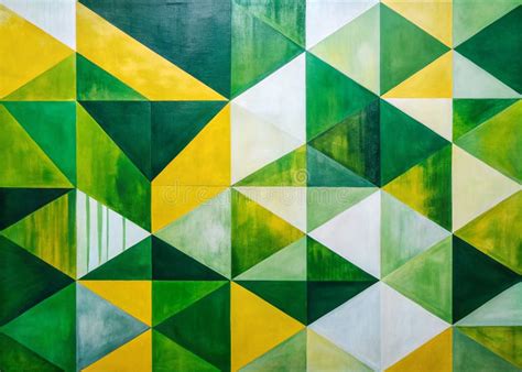 Bold Green And White Abstract Geometric Shapes A Dynamic Visual Exploration Of Form And Color