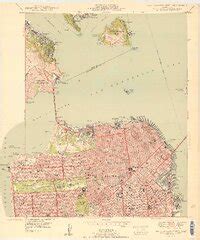 1950 Map Of San Francisco North San Francisco County Ca — High Res