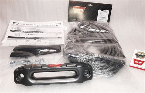 Warn 100970 Synthetic Rope Kit For Atv And Utv Winch 14 X 50