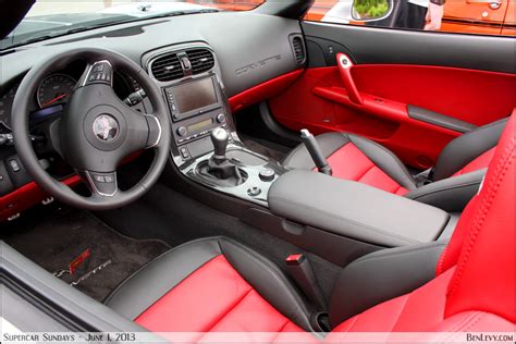 Red Interior Of A C6 Corvette
