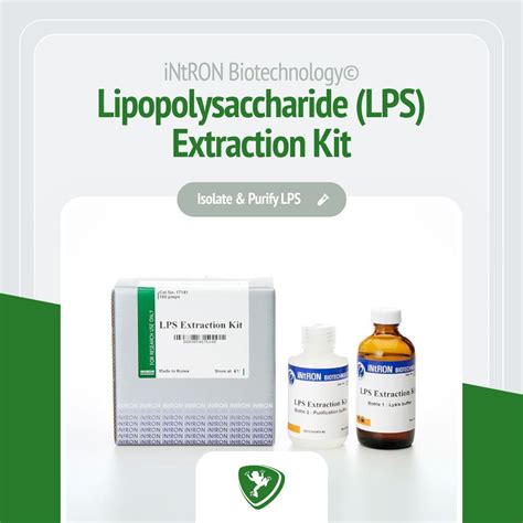Lps Extraction Kit By Intron Biotechnology Froggabio Posted On The Topic Linkedin
