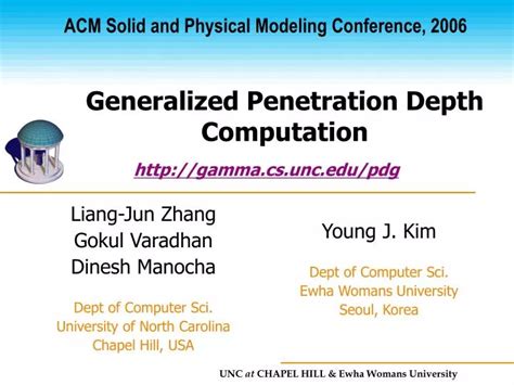 ppt generalized penetration depth computation powerpoint presentation