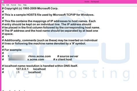 How To Modify A Hosts File In Windows Windows Mac OS And Ubuntu AccuWebHosting