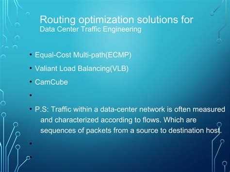Rapid Survey On Routing In Data Centers Ppt