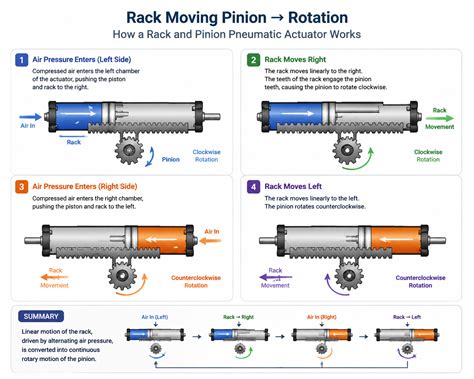 Pneumatic Actuator With Manual Override Working Principle And