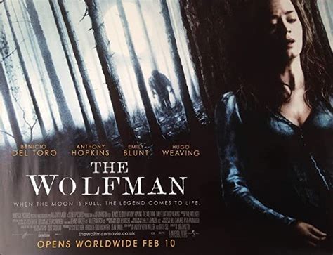 The Wolfman 2010 Poster The Wolf Man Movie Poster Print 11 X 17