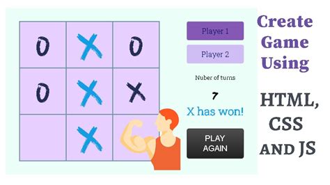 Build Tic Tac Toe Game In Html CSS and JavaScript - YouTube