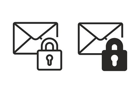 Mail Message Lock Password Icon Stock Illustration Download Image Now