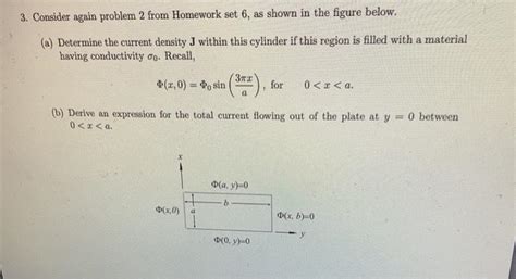 Solved 3 Consider Again Problem 2 From Homework Set 6 As