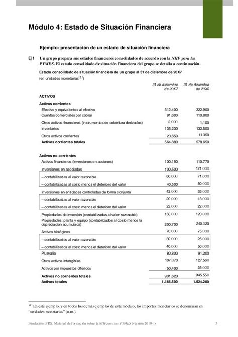 4 Estado De Situacion Financiera
