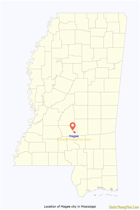 Map Of Magee City Thong Thai Real