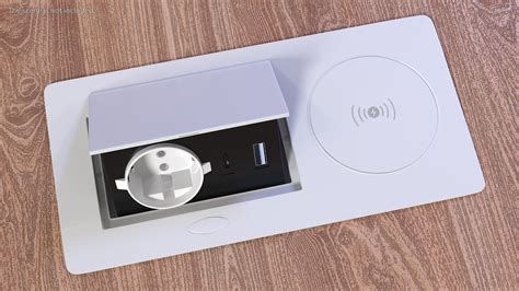 White Single Hidden Socket 3d Model 29 3ds Blend C4d Fbx Max