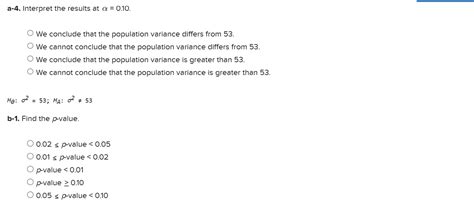 Solved In Order To Conduct A Hypothesis Test For The