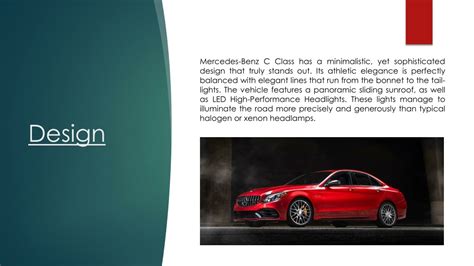 Ppt Major Features Of The Mercedes Benz C Class Powerpoint