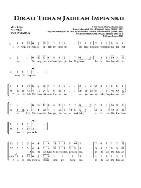 Dikau Tuhan Jadilah Impianku Vers Pesp Pdf