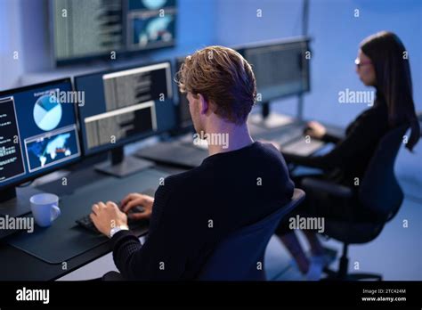 Professional Cyber Security Team Working To Prevent Security Threats Find Vulnerability And