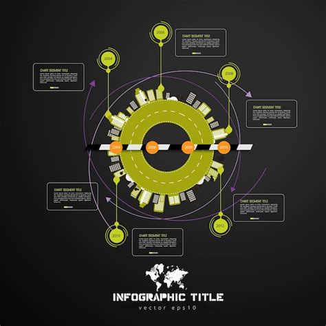 Premium Vector Infographics Timeline Colorful Concept With Arrows Vector Illustration