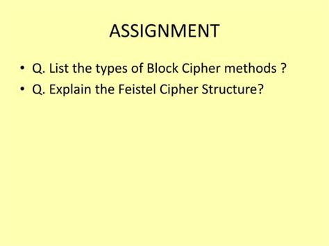 block cipher and its design principles ppt computing technology