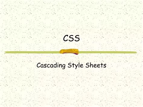 PPT CSS PowerPoint Presentation Free Download ID 3092567