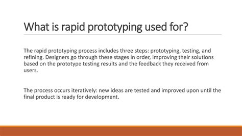 Rapid Prototyping Benefits And Its Types PPTX